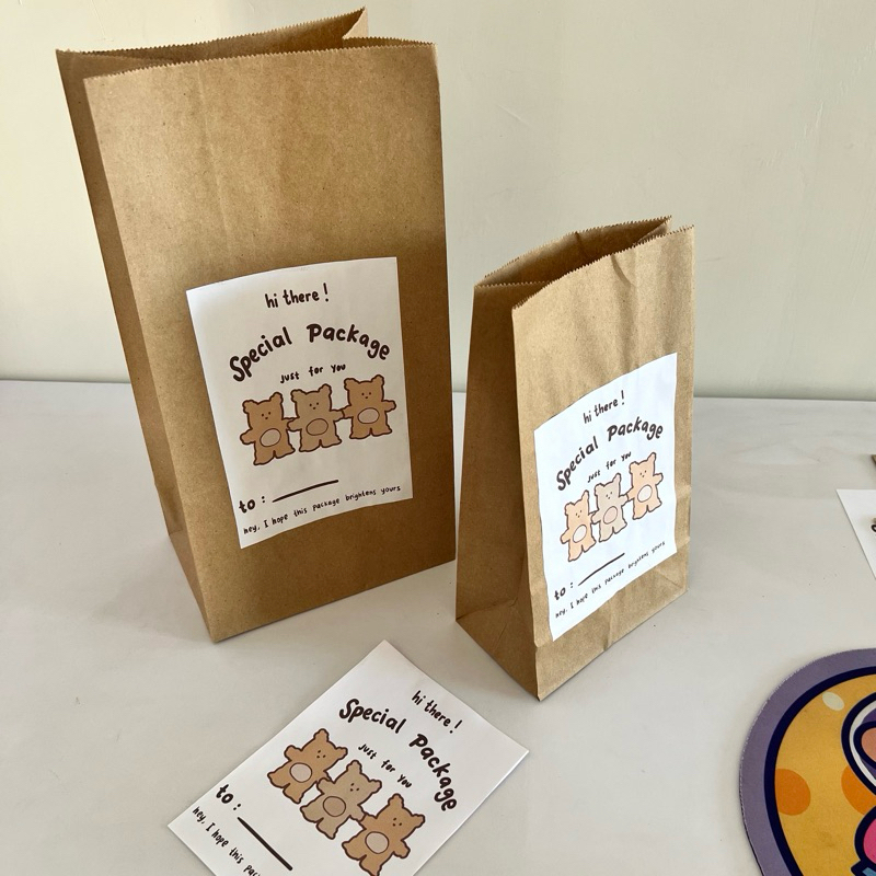 Jual Packaging Aesthetic Lucu Bear - Package Bungkus Kado Amplop ...