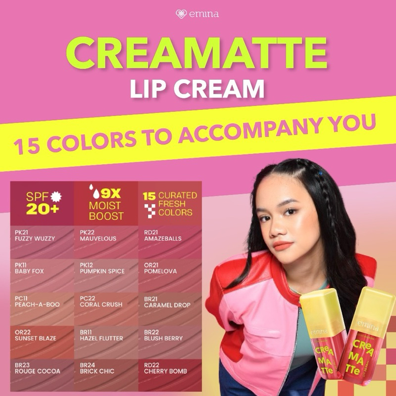 Jual EMINA CREAM MATTE LIPCREAM (NEW) | Shopee Indonesia