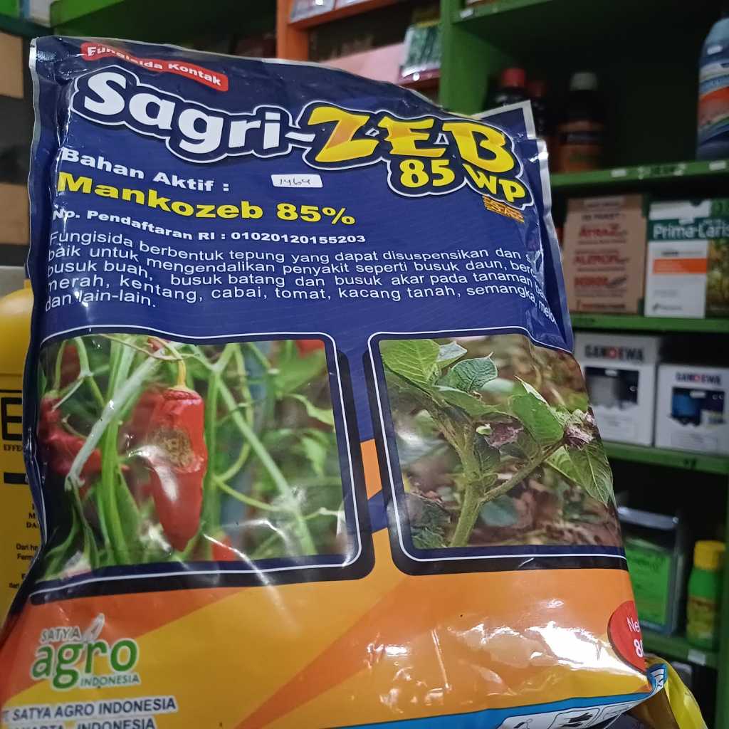 Jual Fungisida SAGRI ZEB 85 WP BIRU 800 Gram | Shopee Indonesia