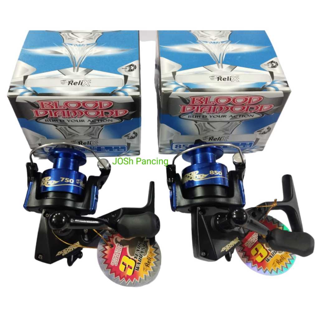 Jual Reel Relix Blood Diamond 750 850 clicker on off reel legend unik ...