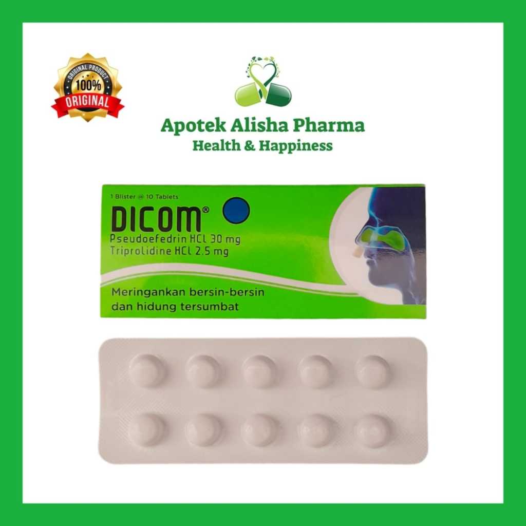 Jual Dicom Tablet (Strip 10 tablet) - Dikom Tablet Obat Flu Pilek ...