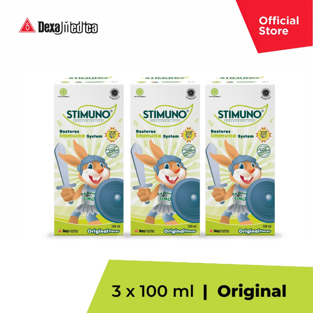 Jual Stimuno Sirup Vitamin Anak Rasa Original 100 ml - Triple Pack ...