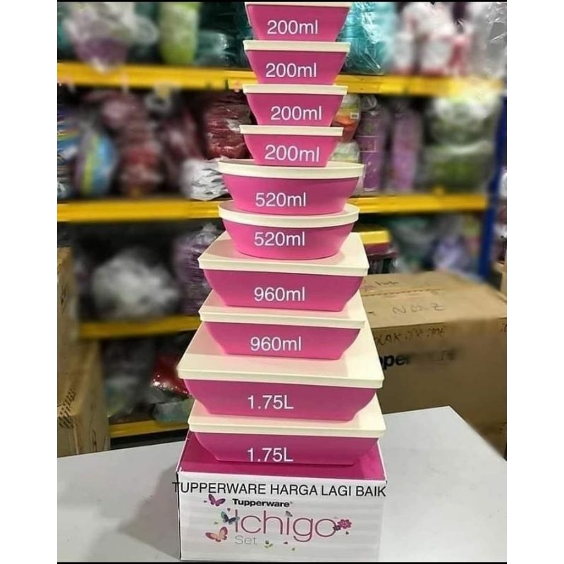 Jual Ichigo Tupperware (10pcs)/Ichigo set/Tupperware Malaysia ...