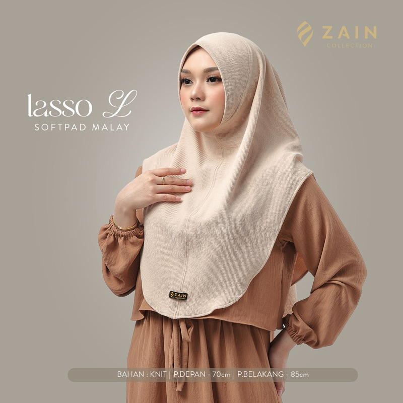 Jual Lasso L Kerudung knit instan Jersey Pet Malay Jilbab Bergo Instan / Hijab Daily By ZAIN ...