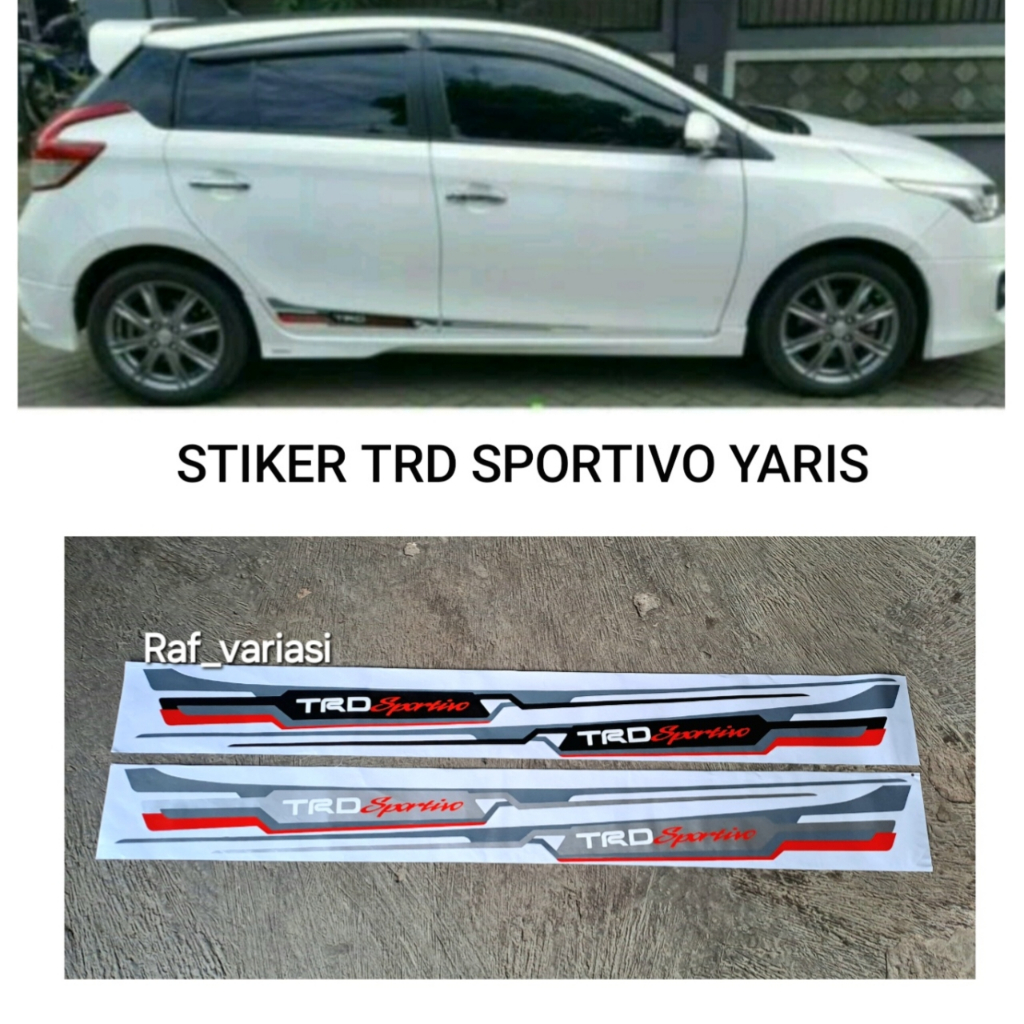 Jual Stiker body yaris / sticker trd sportivo yaris / sticker yaris trd ...