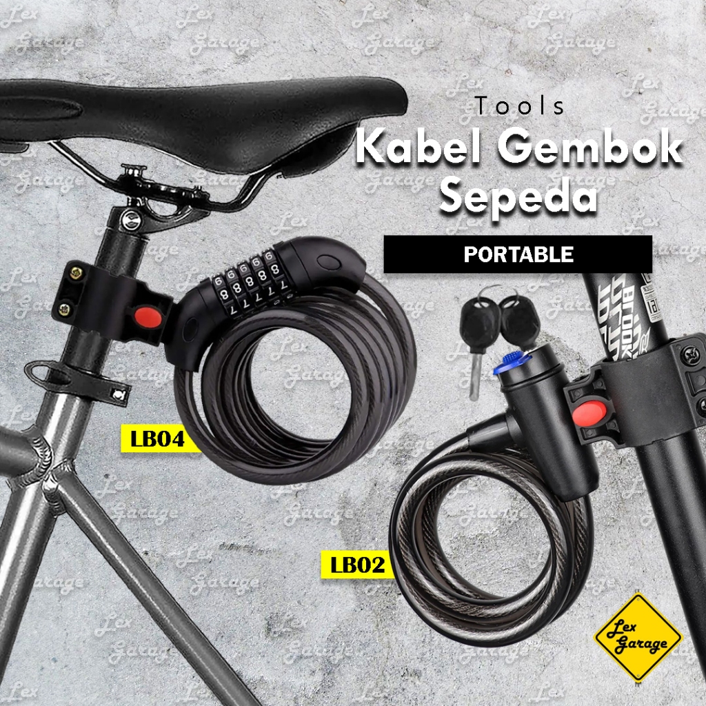 Jual Kunci Gembok Sepeda Helm Motor Anti Maling Kombinasi 4 Digit 5 ...