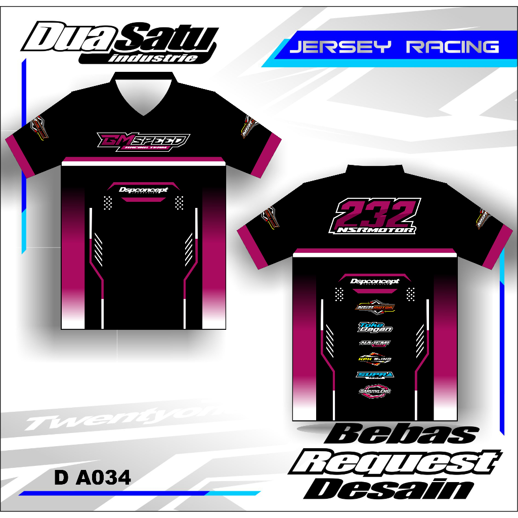Jual JERSEY RACING kaos baju jersey racing custom full printing jersey ...