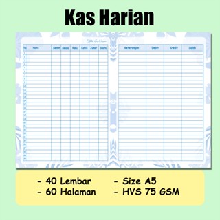 Jual BUKU KAS KELAS | BUKU KAS | BUKU CATATAN KAS HARIAN | BUKU CATATAN KAS MINGGUAN | BUKU ...