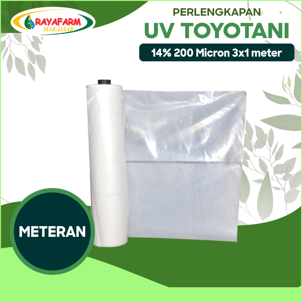 Jual Plastik UV Toyotani 14 % 200 Micron Lebar 3 Meter - Meteran | Shopee Indonesia