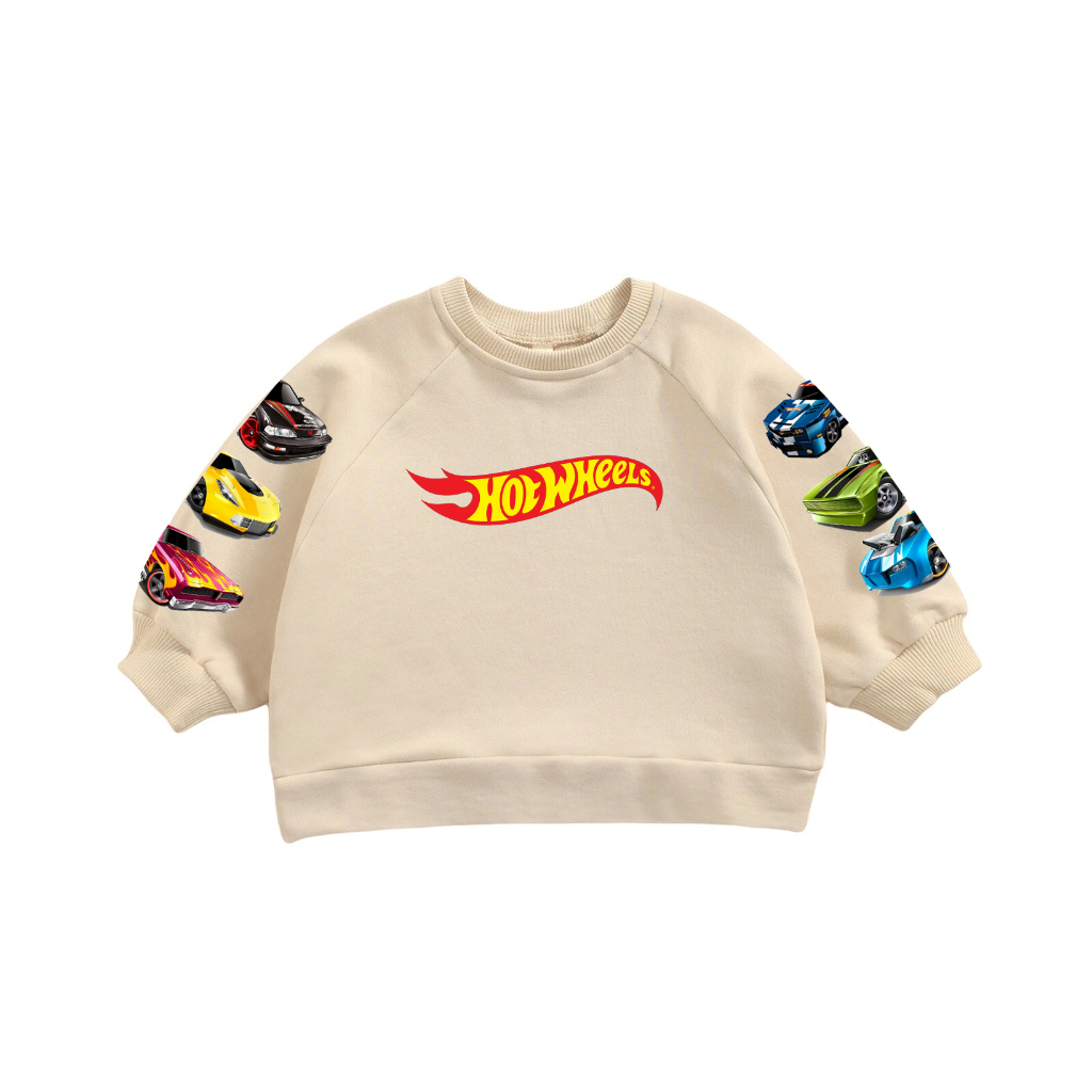 Jual Sweater Anak Cowok Hot Wheels Car Series Mobil Balap Crewneck ...