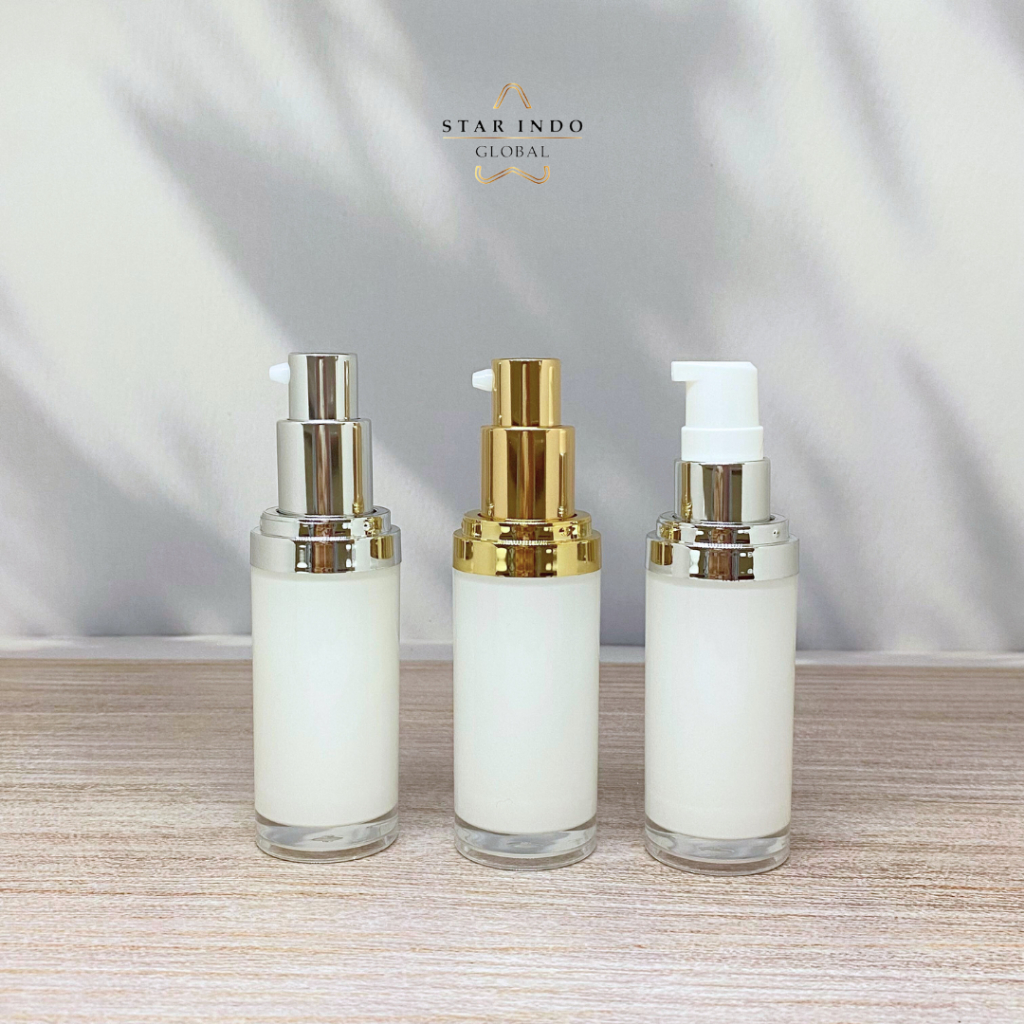 Jual LUXURY SERIES Botol Skincare 15ml Botol Pump 15ml Botol Lotion ...