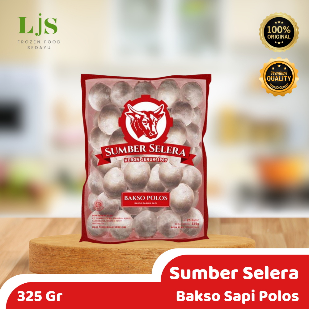 Jual Bakso Sapi Sumber Selera Baso POLOS isi 25pcs / 325gr | Shopee ...