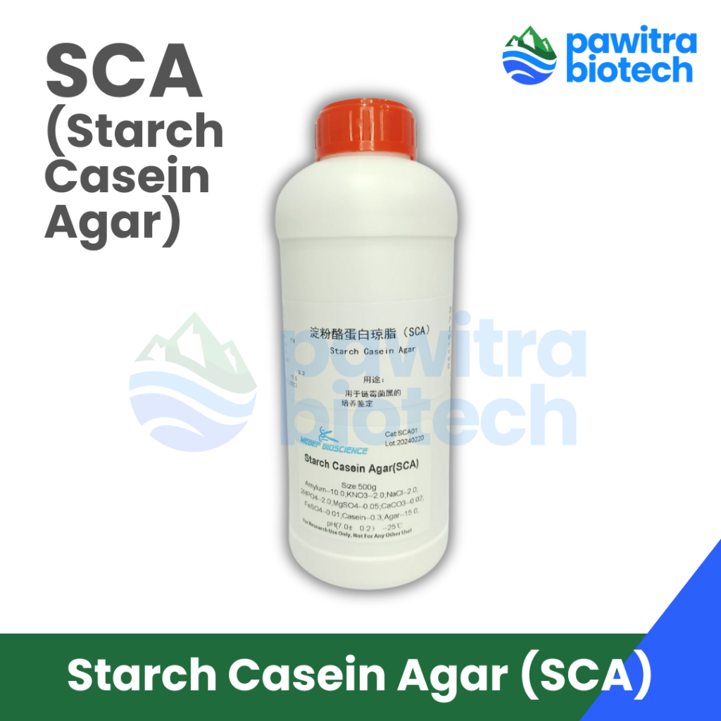 Jual Media SCA Starch Casein Agar Mikrobiologi Pro Analis | Shopee ...