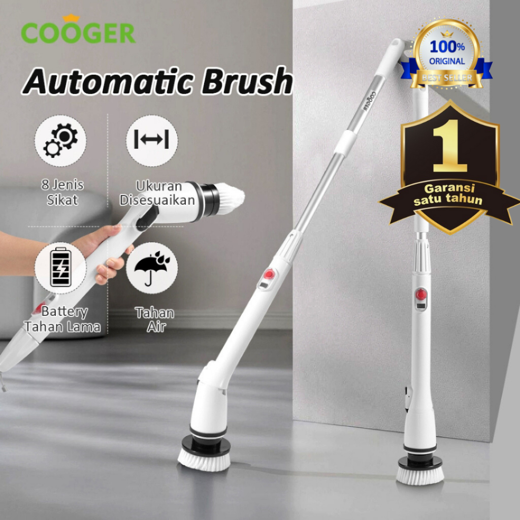 Jual COOGER Sikat Pembersih Elektrik 8IN1 Portable Electric Cleaning ...