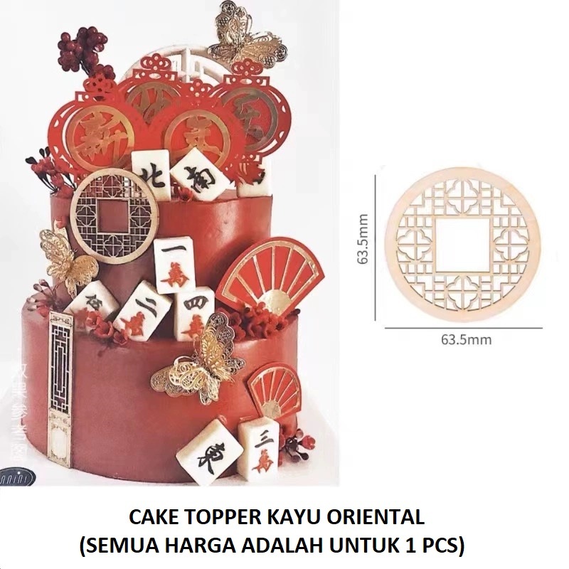 Jual CAKE TOPPER KAYU ORIENTAL COLLECTION cake topper chinese sangjit ...