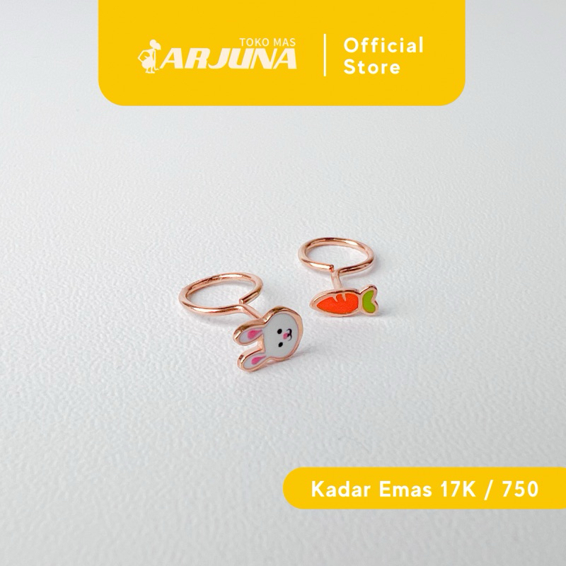 Jual ARJUNA - Anting Toge Model Emas Tua 17K 750 AT06 | Shopee Indonesia