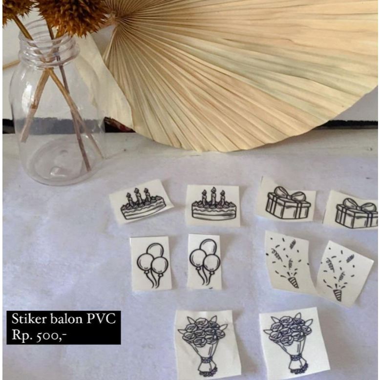 Jual Stiker balon PVC bentuk bahan hiasan bucket | Shopee Indonesia