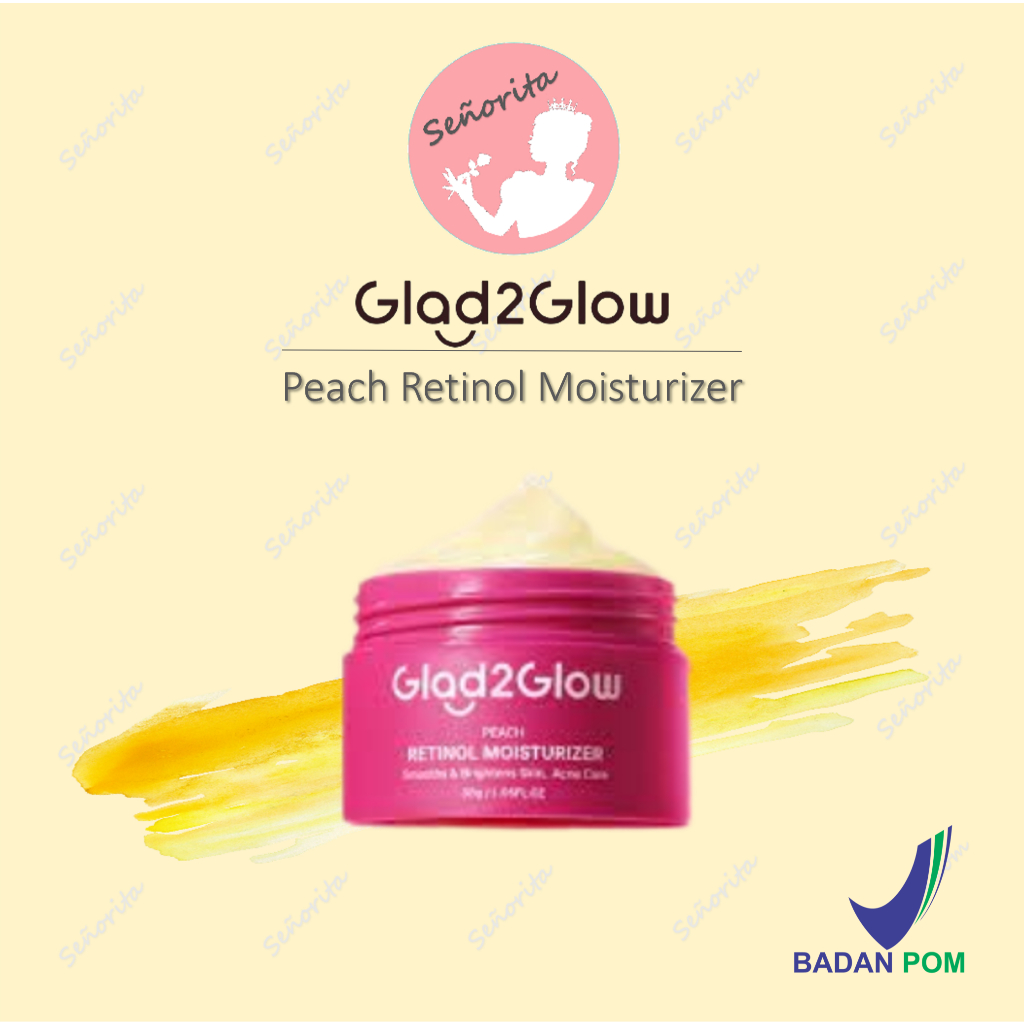 Jual GLAD2GLOW G2G Peach Retinol Moisturizer 30ml | Shopee Indonesia