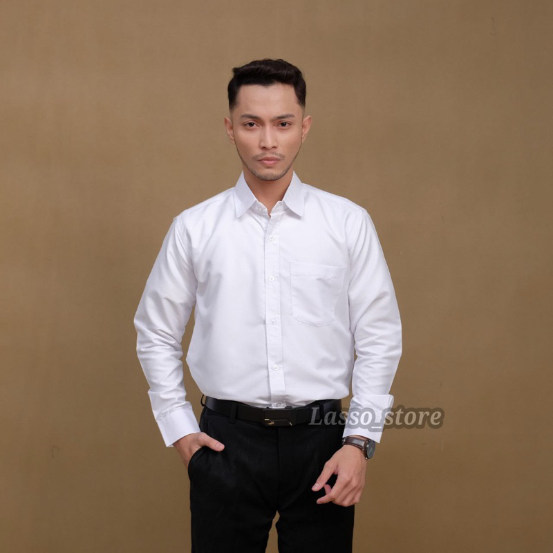 Jual Kemaja Putih Polos | Kemeja Formal | Kemeja putih polos pria ...
