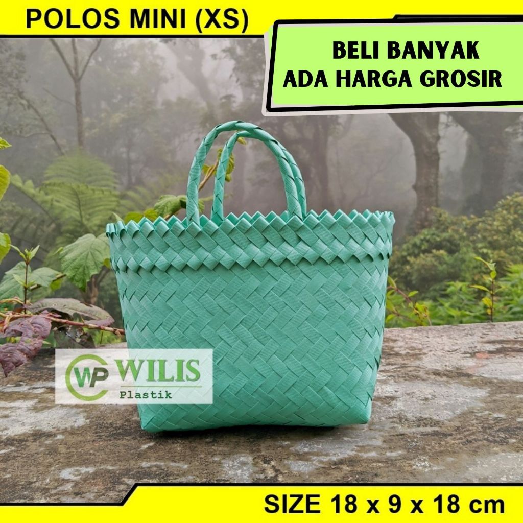 Jual Wilis Plastik Tas Anyaman Plastik Mini Polos Souvenir Parcel ...