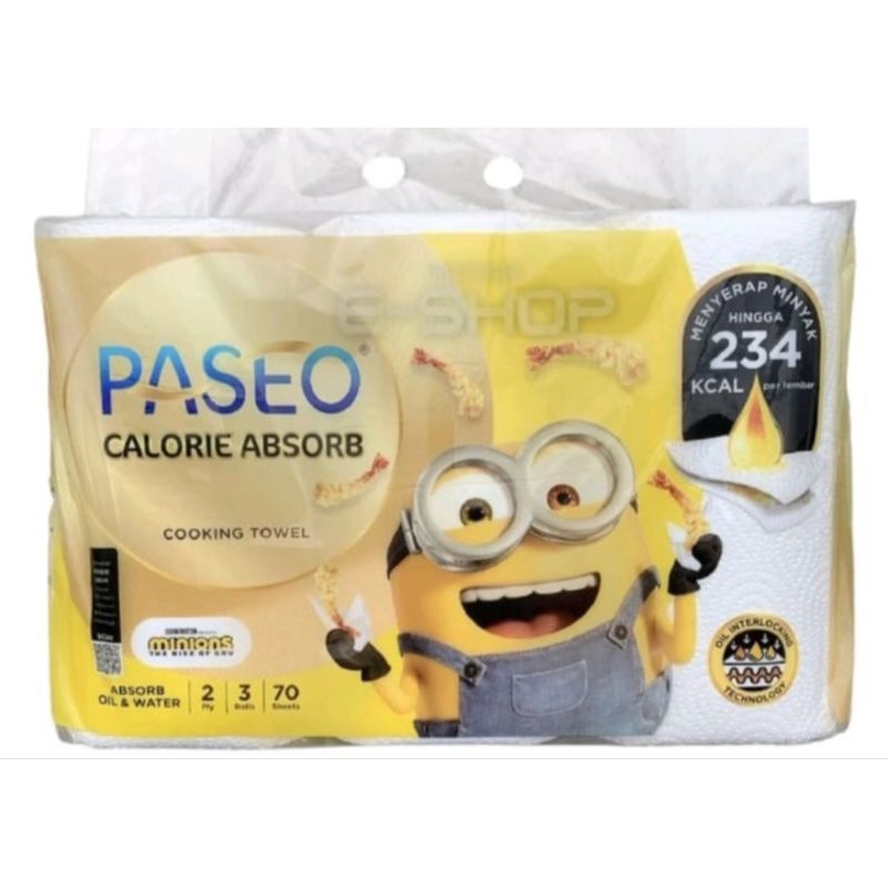 Jual Tissue paseo tissue dapur kitchen towel 3 roll 70s | Shopee Indonesia