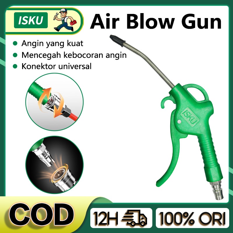 Jual Isku Air Blow Gun Konektor Universal Air Blow Air Duster Blow ...