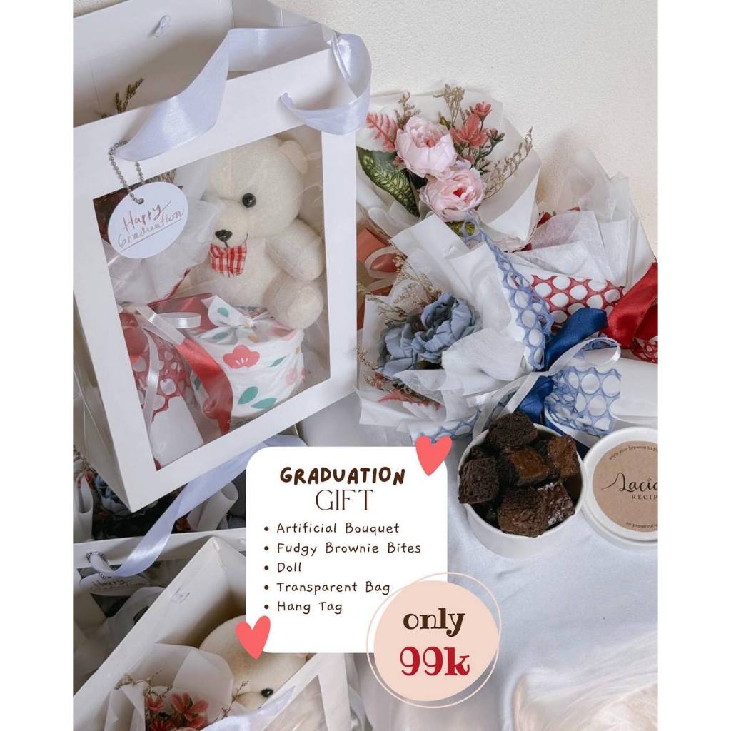 Jual Graduation Gift Kado Unik Buket Boneka Brownies Premium | Shopee ...