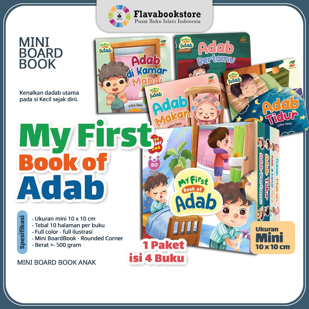 Jual Ziyadbooks - My First Book of Adab - Mini Boardbook (Untuk Usia 2 ...