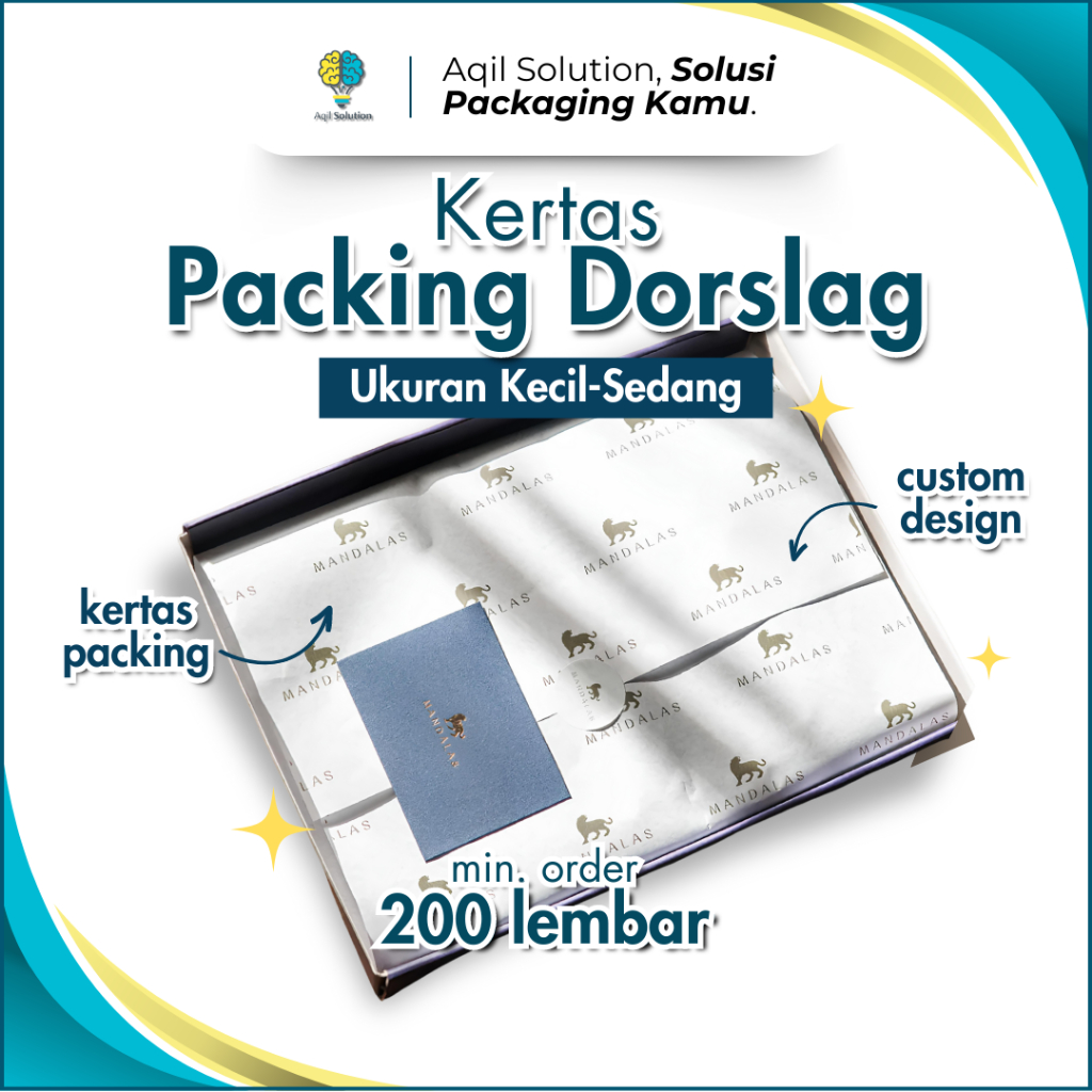 Jual (Custom Logo min.230) Doorslag Cetak Logo Kertas Tisu Roti ...