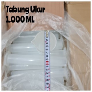 Jual TABUNG UKUR 1LITER ( 1.000ML ) / TABUNG UKUR PLASTIK 1000ML ...
