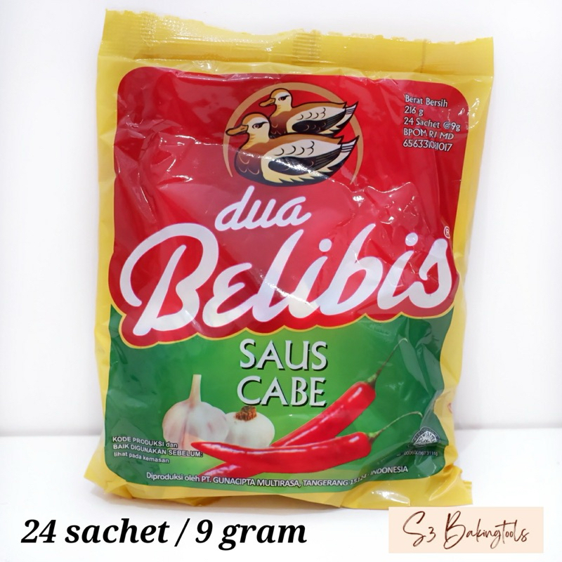 Jual saos cabe dua belibis 24 sachet @9 gram | Shopee Indonesia