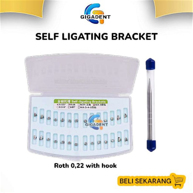 Jual BRACKET SELF LIGATING TANPA KARET ( METAL ) | Shopee Indonesia