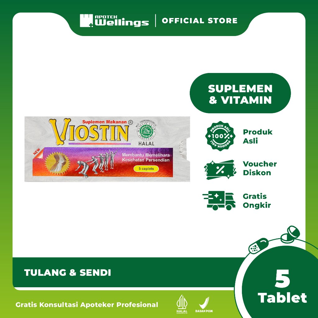 Jual Viostin Suplemen Tulang dan Sendi 5 tablet | Shopee Indonesia