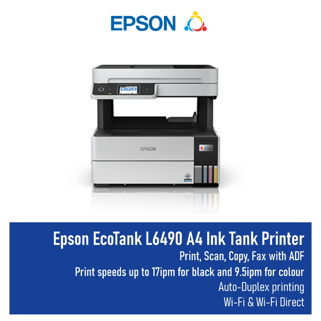 Jual Epson EcoTank L6490 A4 Ink Tank Printer | Shopee Indonesia