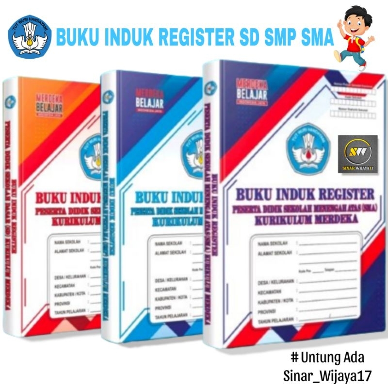 Jual Buku Induk Register Sd Smp Sma Kurikulum Merdeka | Shopee Indonesia