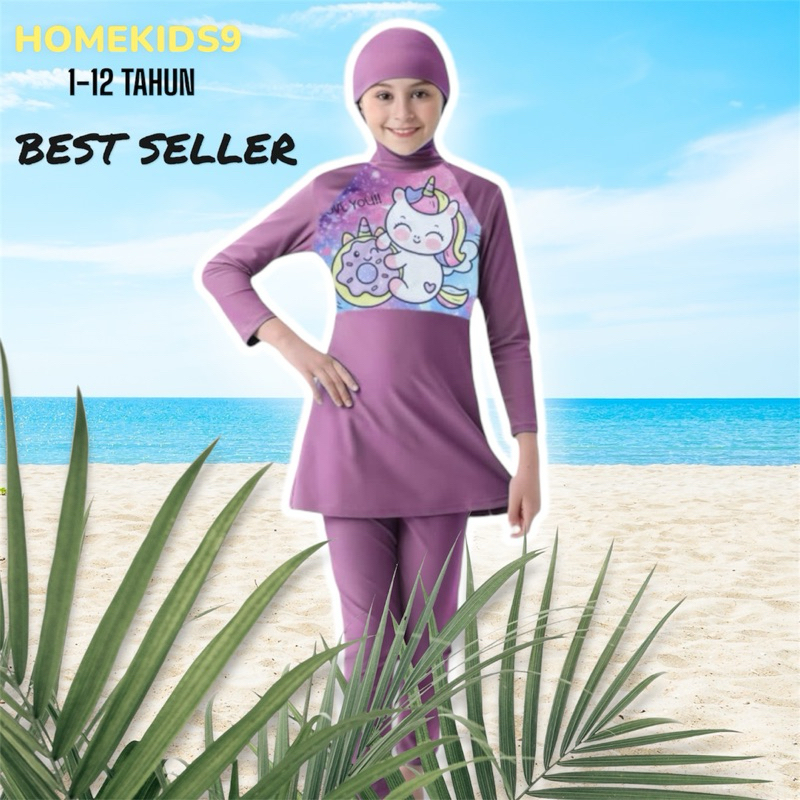 Jual HOMEKIDS9 baju renang anak cewek muslim Baju renang anak perempuan ...