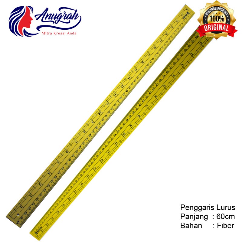 Jual PENGGARIS / ALAT UKUR LURUS PANJANG BAHAN KAIN PAKAIAN STRAIGHT ...