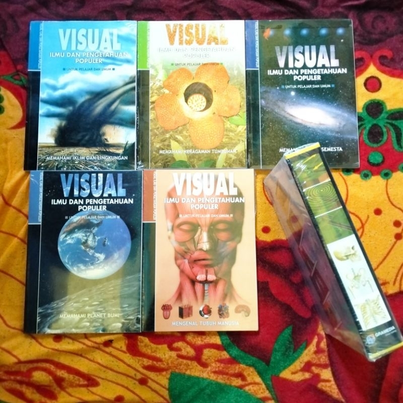 Jual ORIGINAL BUKU 1 SET ISI 5 BUKU VISUAL ILMU DAN PENGETAHUAN POPULER ...