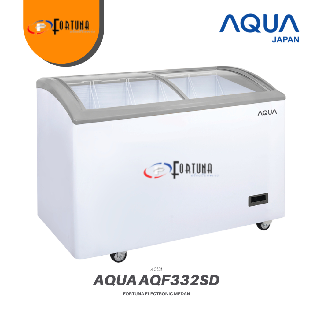 Jual BOX FREEZER AQUA SLIDING KACA CHEST FREEZER 332LITER AQF332SD ...