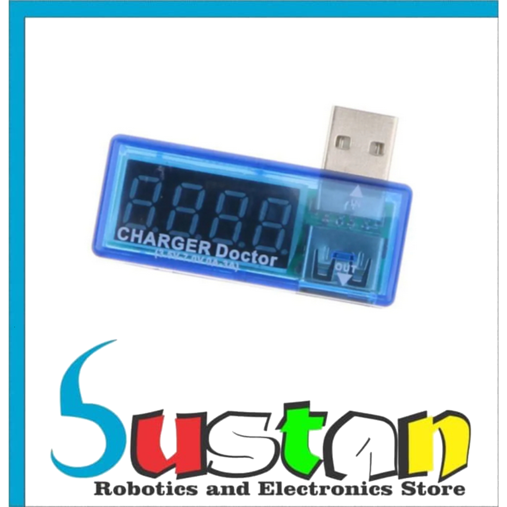 Jual CHARGER DOCTOR USB MULTIMETER VOLTMETER DAN AMPERE METER PENGUKUR ...
