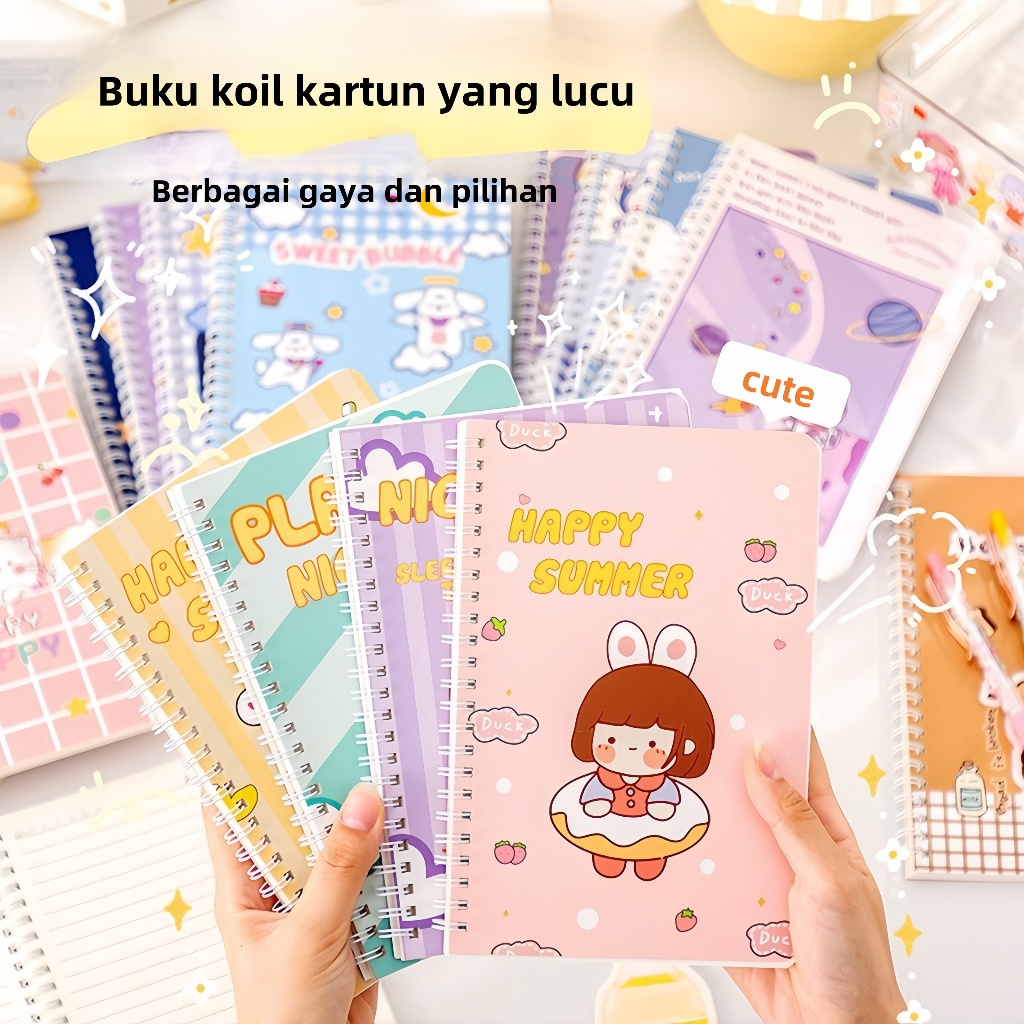 Jual Kapuas - Buku Notes Kecil dan Besar Lucu Cartoon Random Sekolah ...