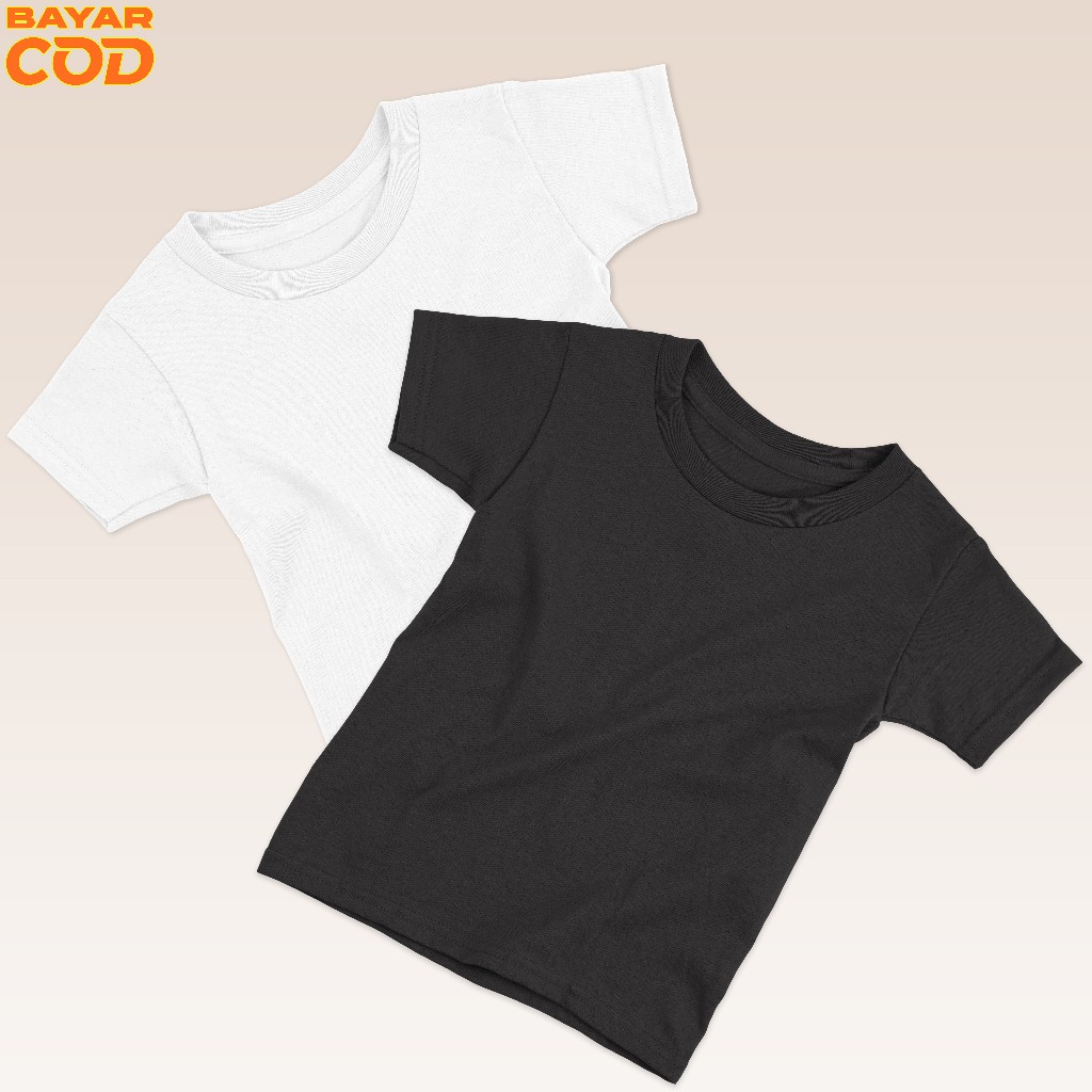 Jual T-Shirt Polos Anak Anak - Kaos Polos Anak Laki laki Dan Perempuan 1-7 Tahun | Shopee Indonesia