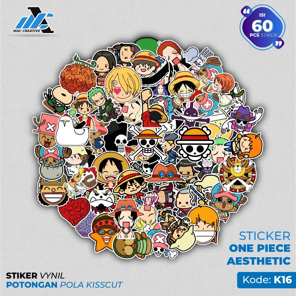 Jual TERMURAH 60 PCS STICKER ANIME ONE PIECE MONKEY D.LUFFY-STIKER ONE ...