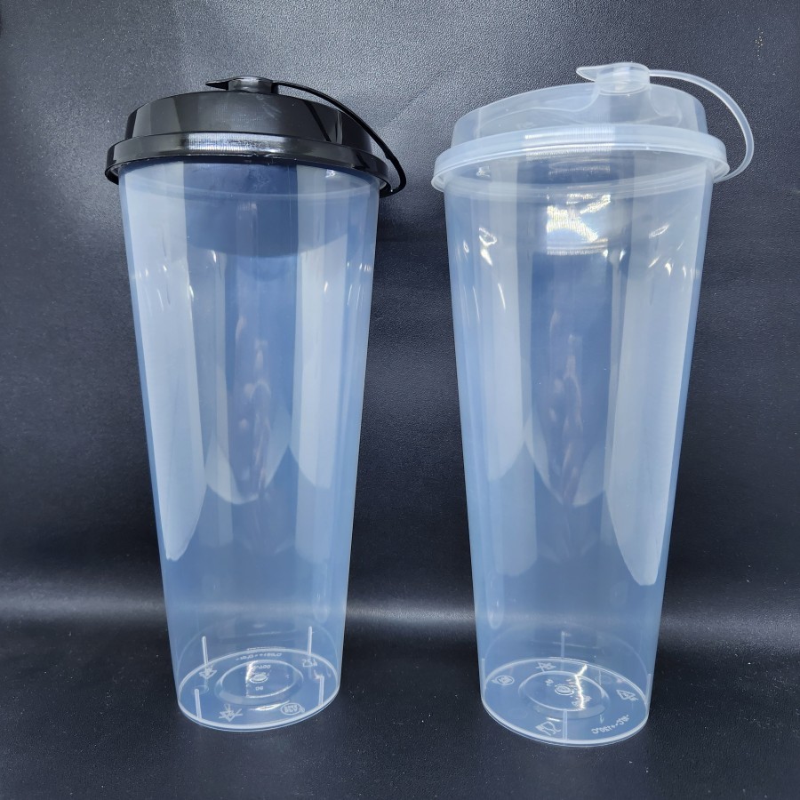 Jual CUP INJECTION 22oz 700ML + TUTUP / GELAS THINWALL / GELAS INJECT ...