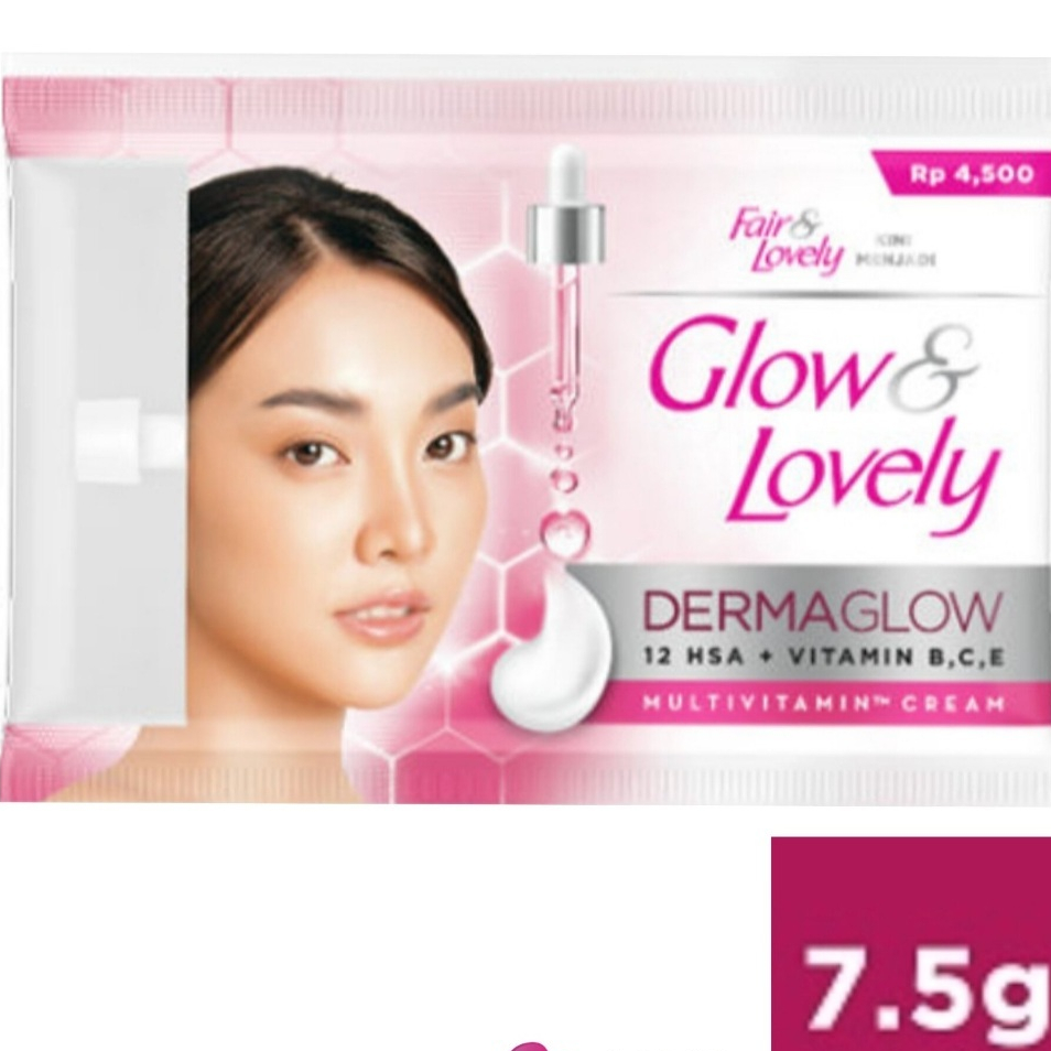 Jual Fair & Lovely - Glow & Lovely DERMA GLOW Cream Multivitamin 7,5g Sachet | Shopee Indonesia