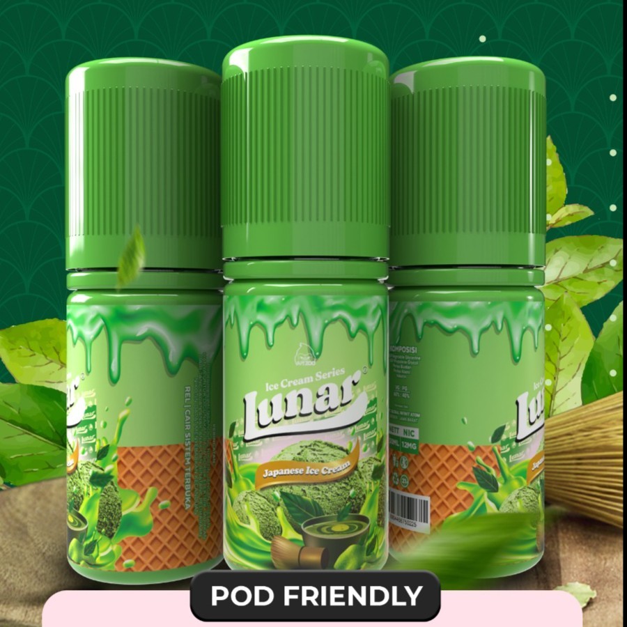 Jual Liquid Lunar Japanese Ice Cream Pods Friendly 12MG 30ML | Shopee ...