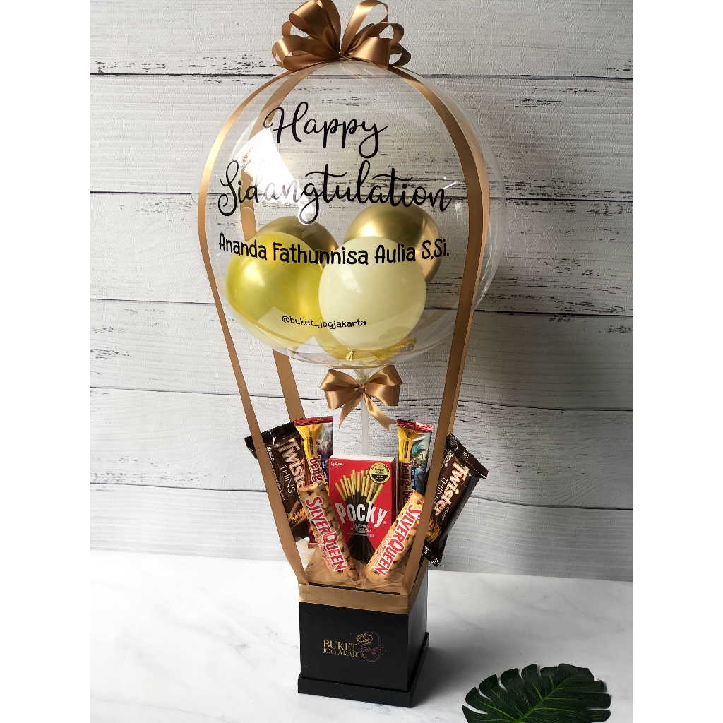 Jual Buket balon snack bloom box balon kado wisuda ulang tahun bouquet ...