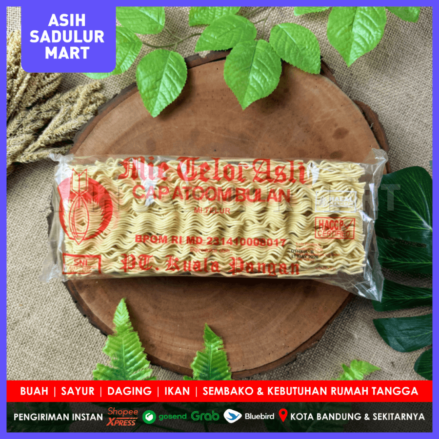 Jual Mie Telor Asli Cap Atoom Bulan / Mi Telur Atom Bulan | Asih ...
