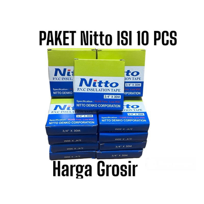 Jual Isolasi Nitto Paket Isi 10 Pcs Grosir | Shopee Indonesia
