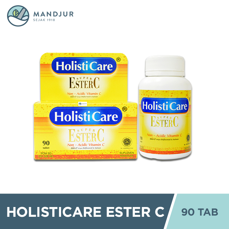 Jual Holisticare Ester C 90 Tablet - Suplemen Vitamin C & Daya Tahan ...